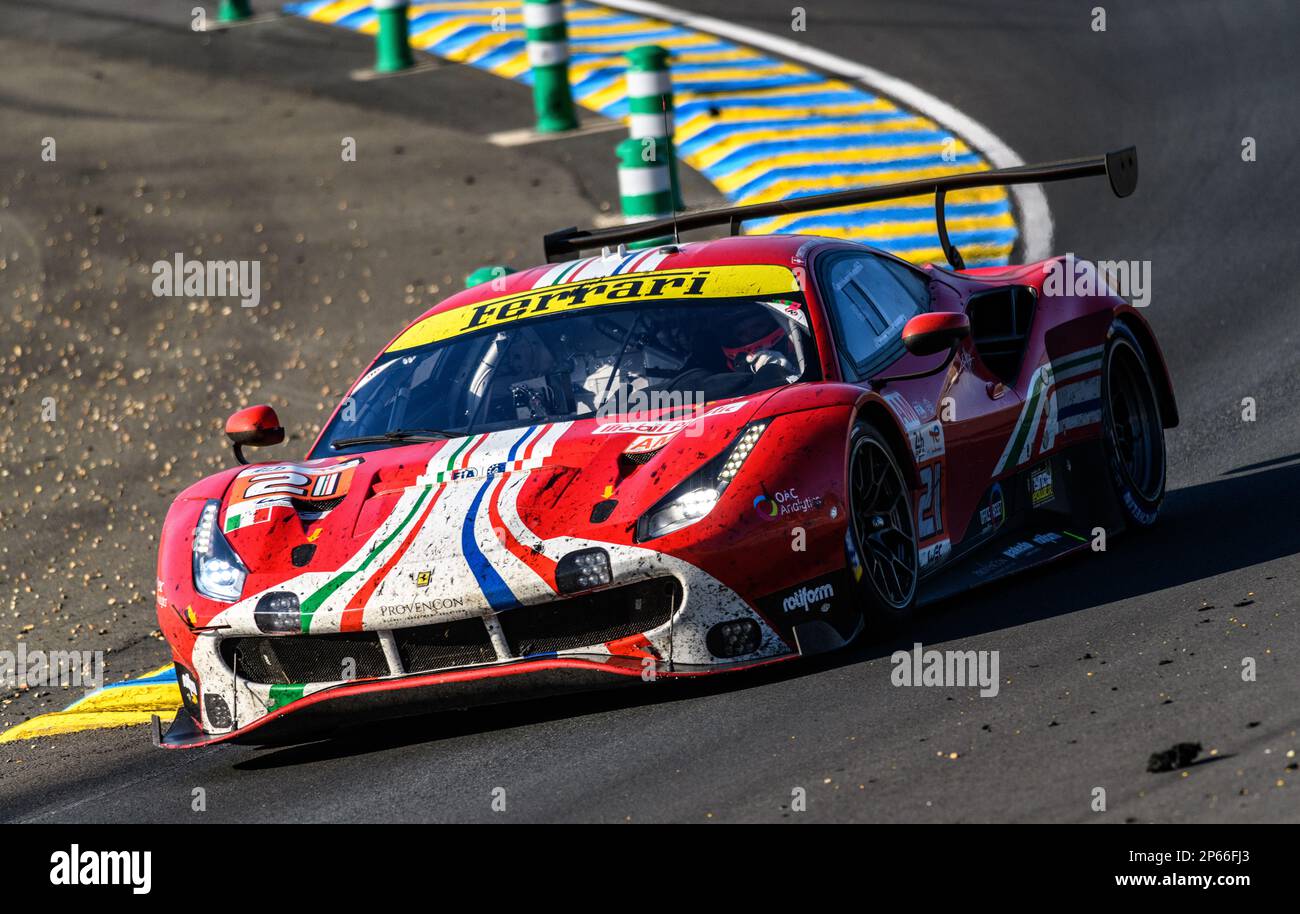Le Mans 24 Hour Race 2022 ferrari 488 GTE Evo Stock Photo - Alamy