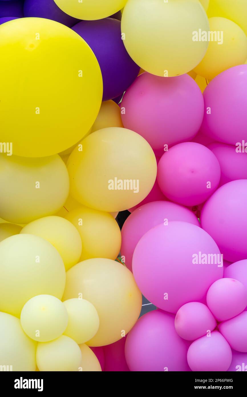 Bright and colorful air balloons as abstract background. colored ...
