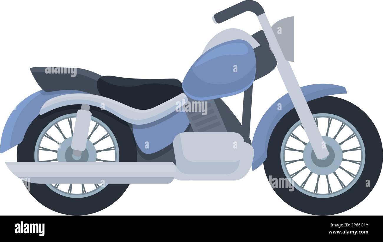 Chopper bike icon cartoon vector. Biker road. Adventure motor Stock ...