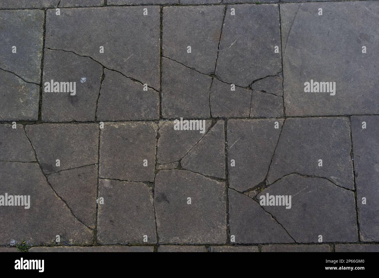 top view of concrete floor with colorful granite stone, cement floor of ...