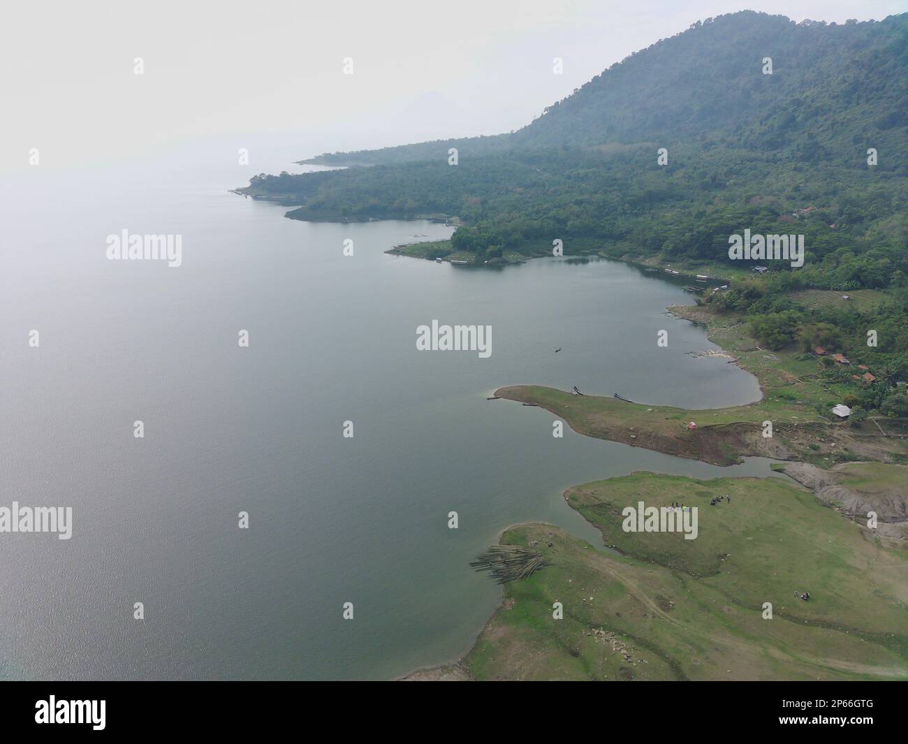 aerial view of Waduk Jatiluhur in the morning Stock Photo - Alamy