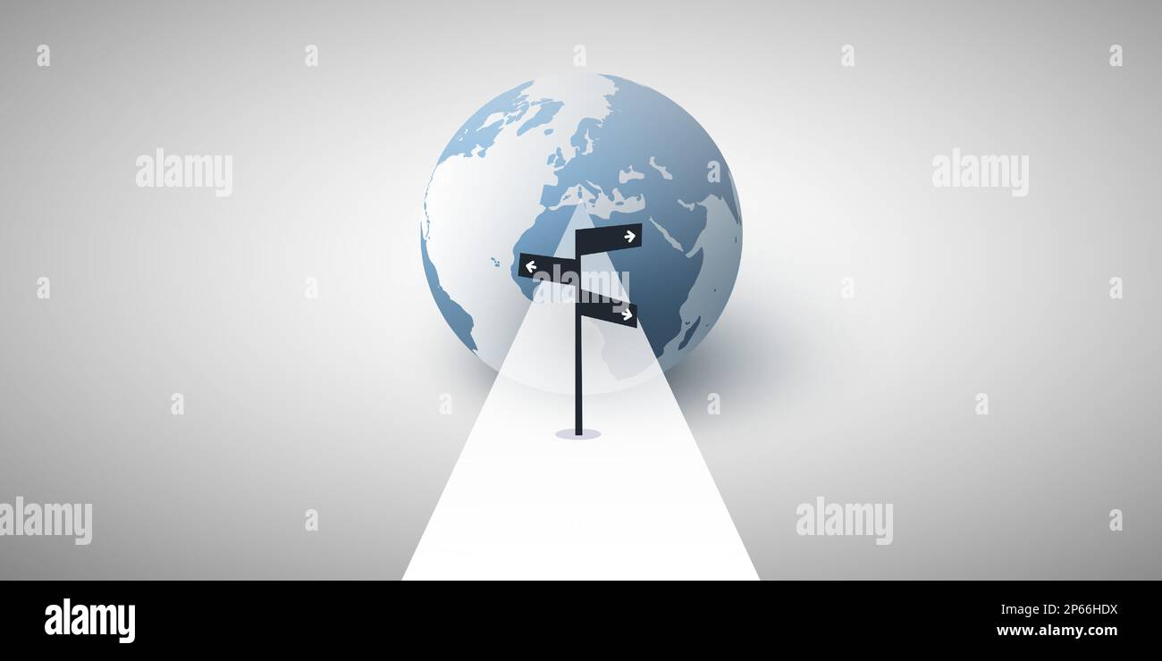 Global Ways, Options and Choices - 3D Earth Globe Concept Design ...