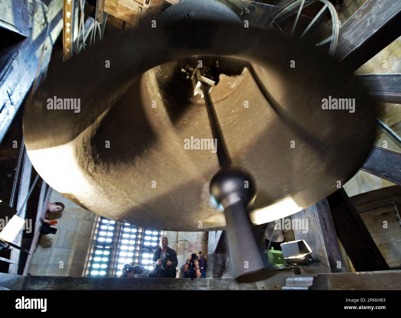 The Gloriosa bell rings during annual maintenance in the Mariendom in ...