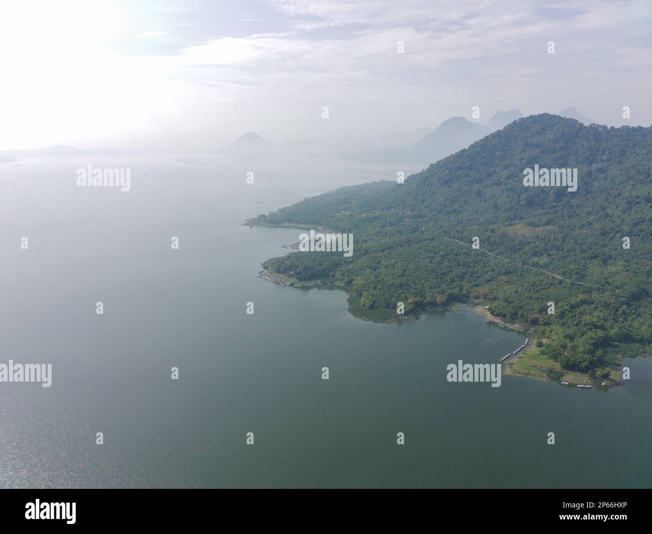 aerial view of Waduk Jatiluhur in the morning Stock Photo - Alamy