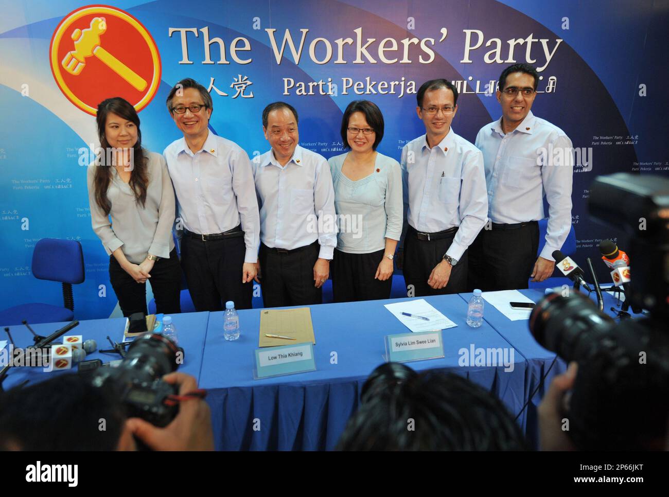 Workers' Party secretary-general, Low Thia Khiang and chairman Sylvia ...