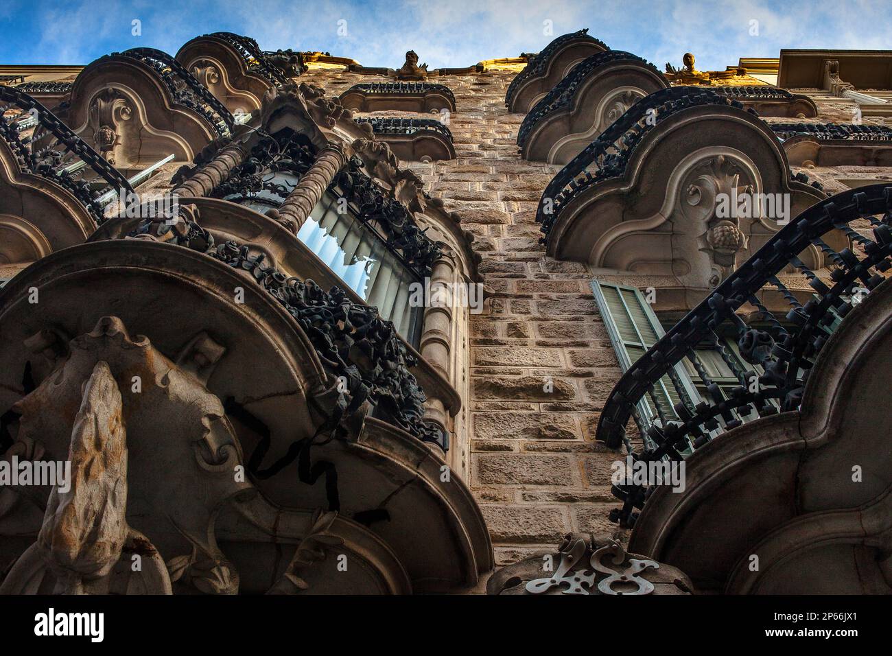 Casa Calvet by Antoni Gaudí, Barcelona, Catalonia Spain Stock Photo - Alamy