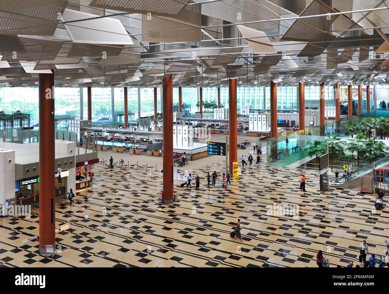 The Changi Airport Terminal 3 departure floor. Photographed 25 February ...