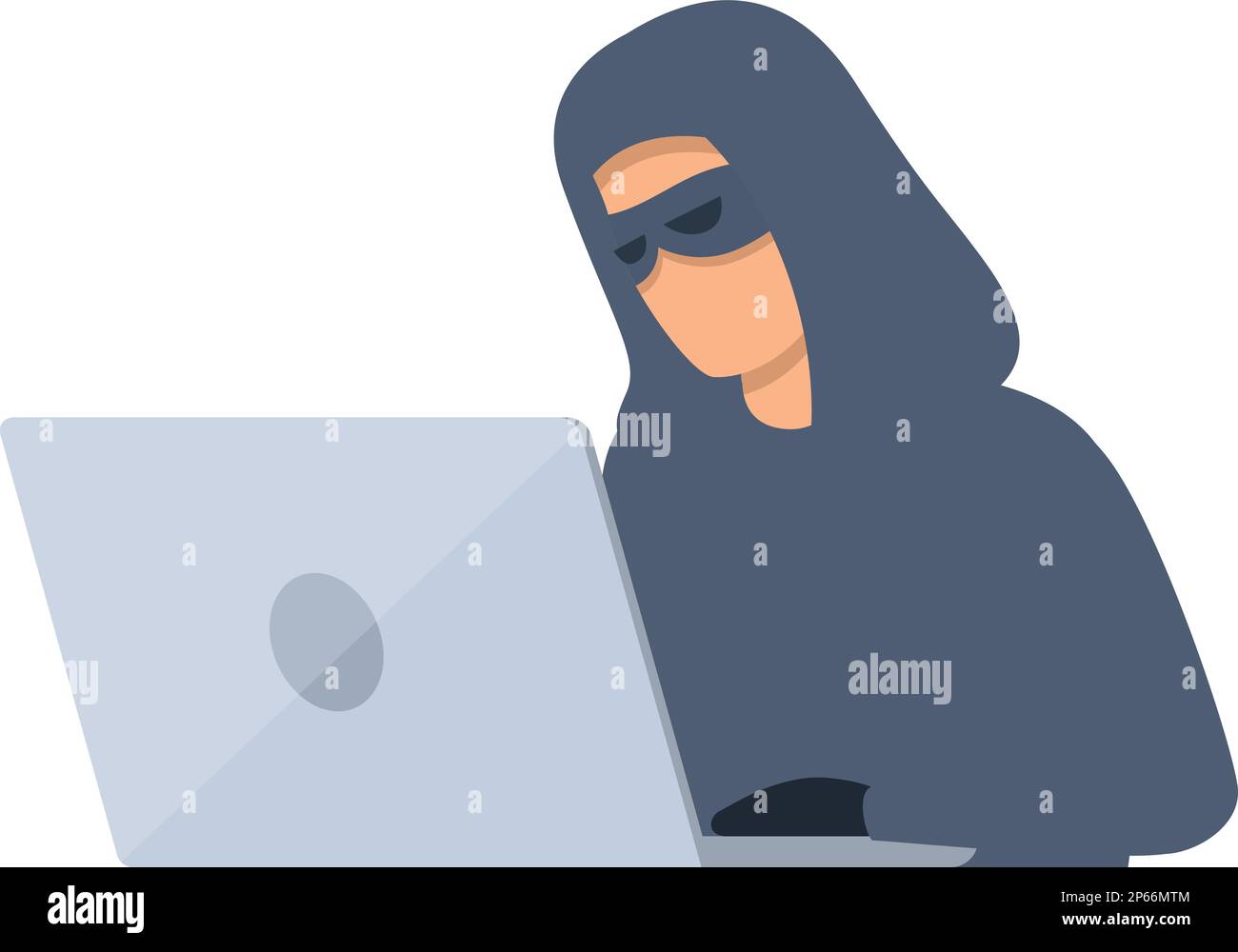 Hacker data steal icon cartoon vector. Cyber attack. Email hook Stock ...