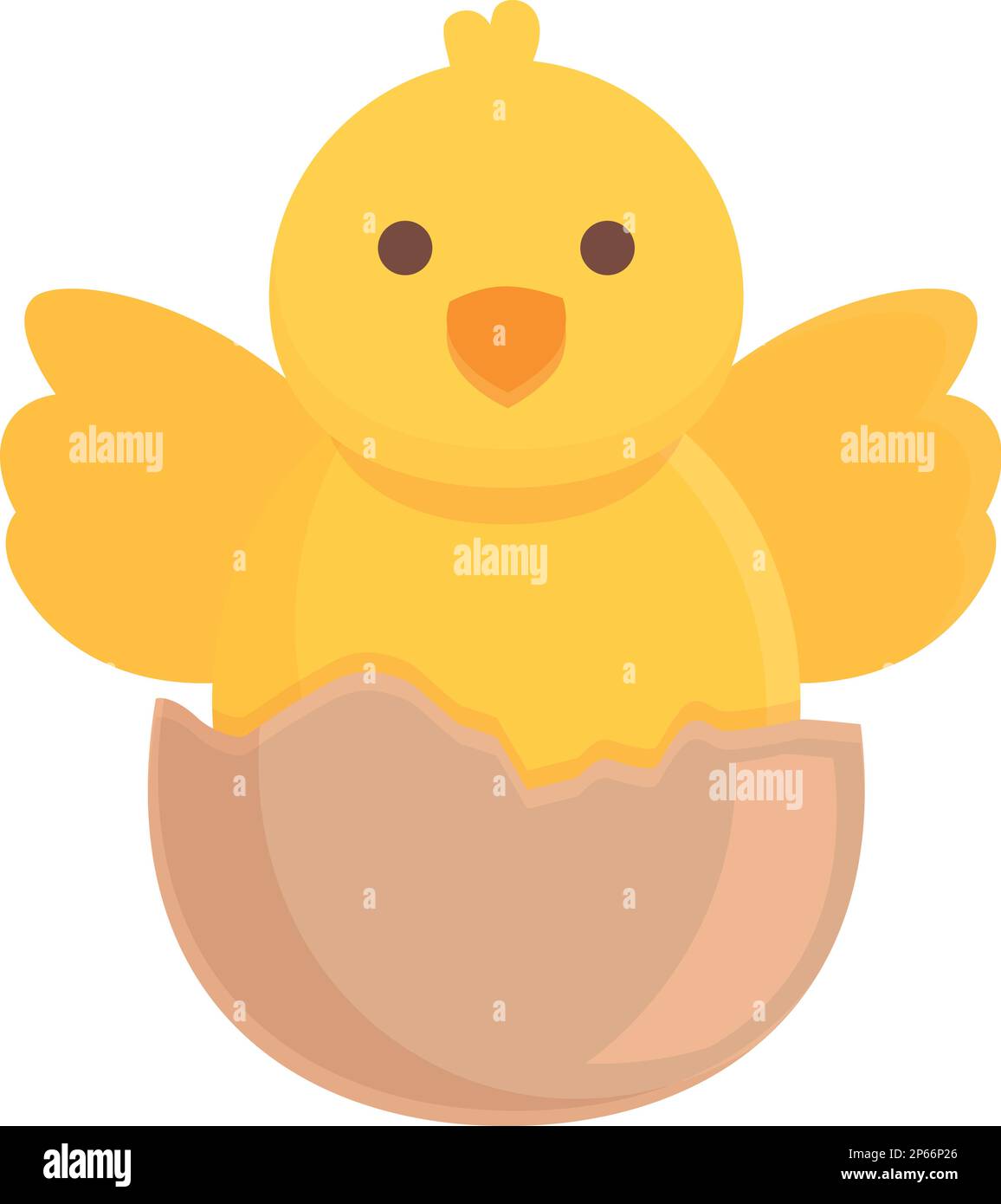 Chicken egg hatching shell nest Stock Vector Images - Alamy