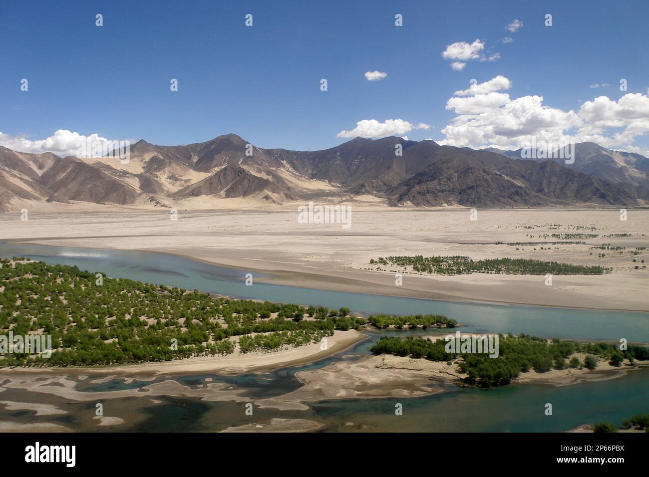 Aerial view, Tibet, China Stock Photo - Alamy
