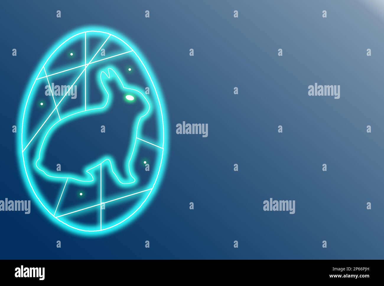 digital Easter egg with a rabbit in him, creative technology design ...