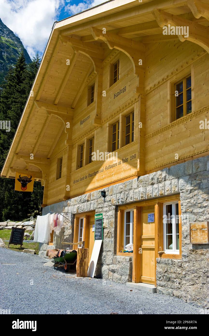 Traditional house, Gelmerbahn, Canton Bern, Switzerland Stock Photo - Alamy
