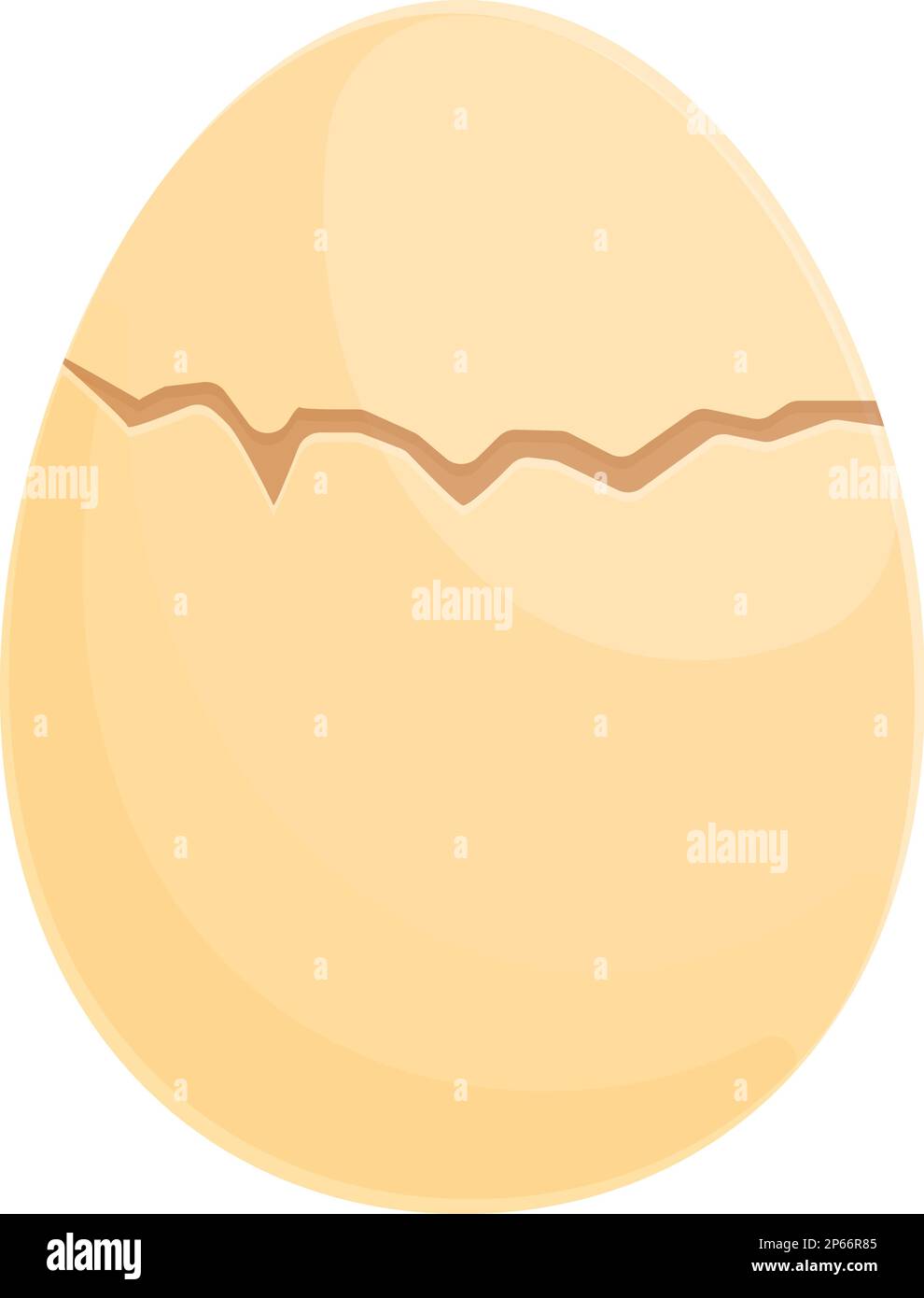 Chicken egg icon cartoon vector. Chicken hatching. Funny shell Stock ...