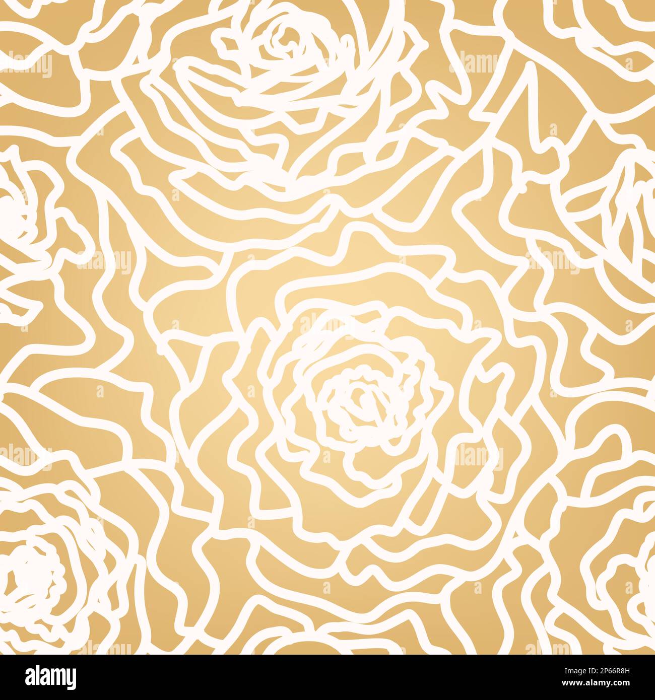 Seamless artistic abstract pattern with flowers and leaves. Watercolor ...