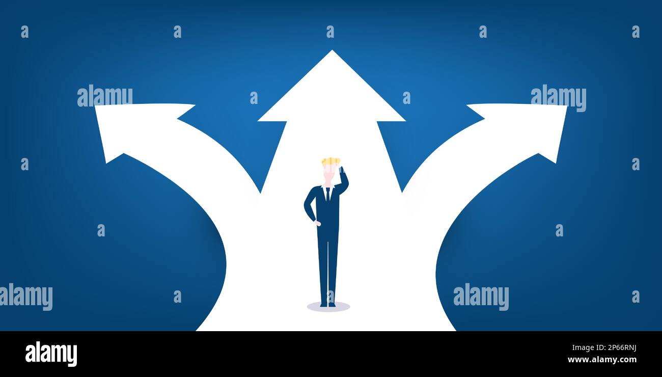 Arrows, Choice, Direction Design Concept - Decisions, Businessman ...