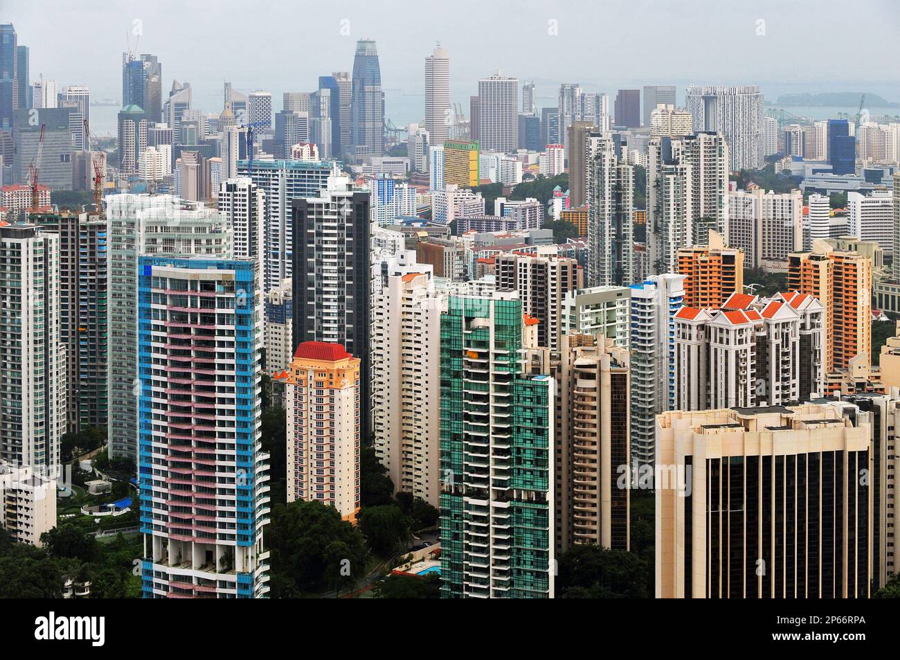 High-rise buildings, skyscrapers, office towers, banks and condominium ...