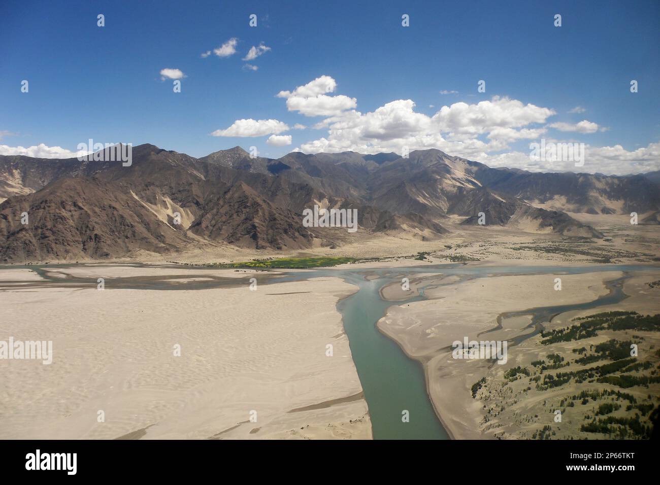 Aerial view, Tibet, China Stock Photo - Alamy