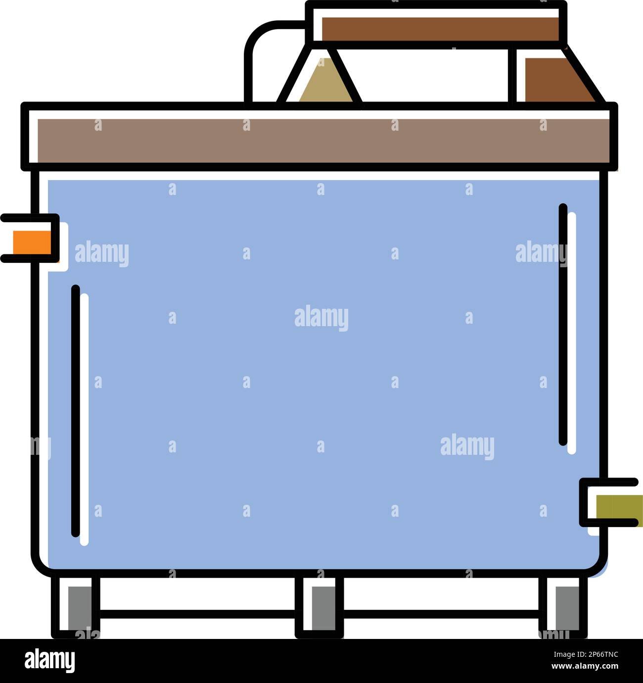 slurry tanks sulfide copper ore color icon vector illustration Stock ...
