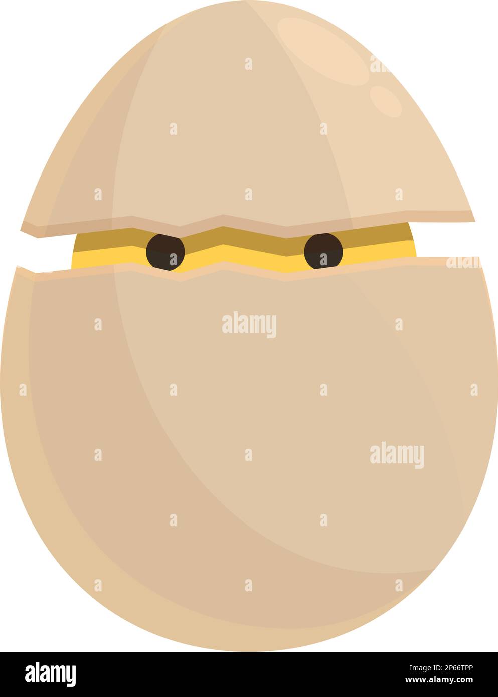 Chicken egg hatching shell nest Stock Vector Images - Alamy