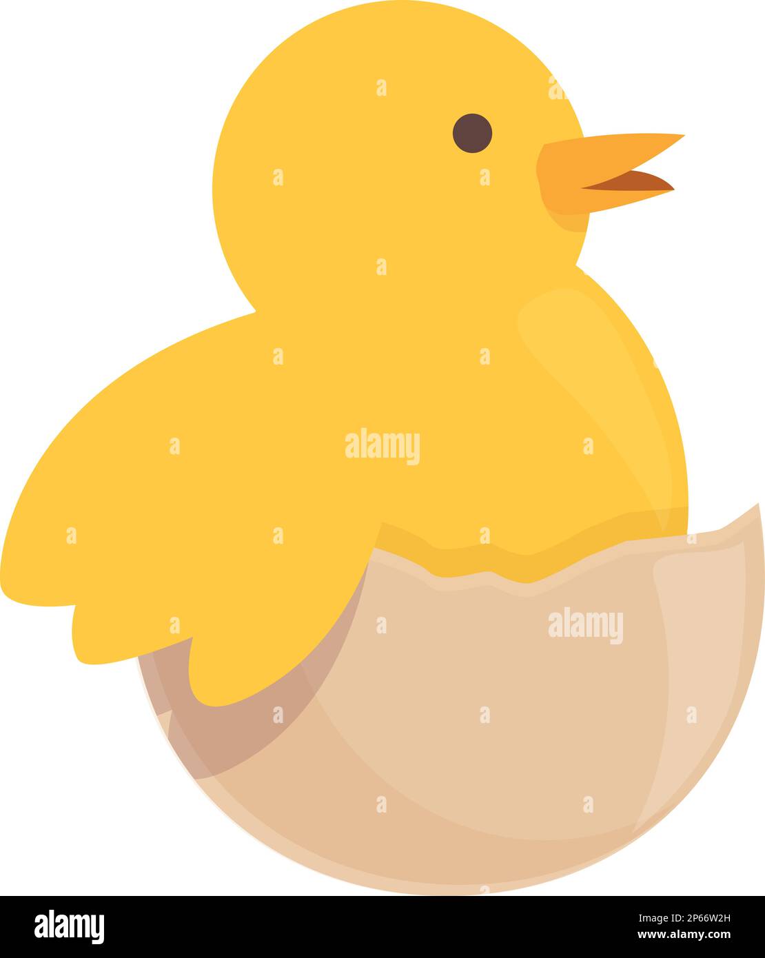Chicken hatching at easter icon cartoon vector. Chick baby. Cute bird ...
