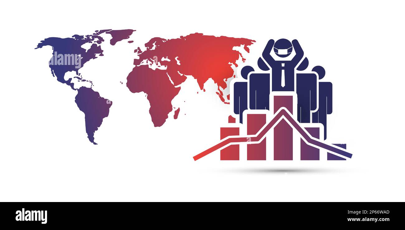 Global Economic Downfall Caused By the Corona Virus - Design Concept ...