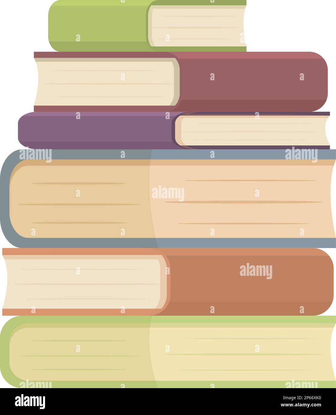 Book stack icon cartoon vector. Study education. Learning document ...