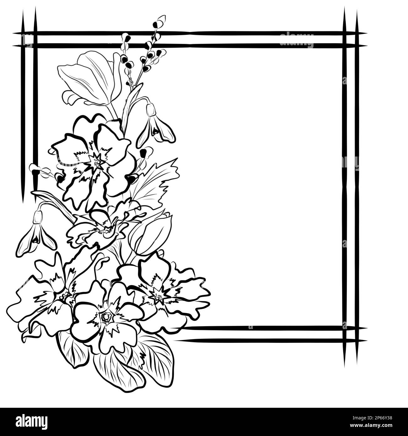 Flowers black and Cut Out Stock Images & Pictures - Alamy