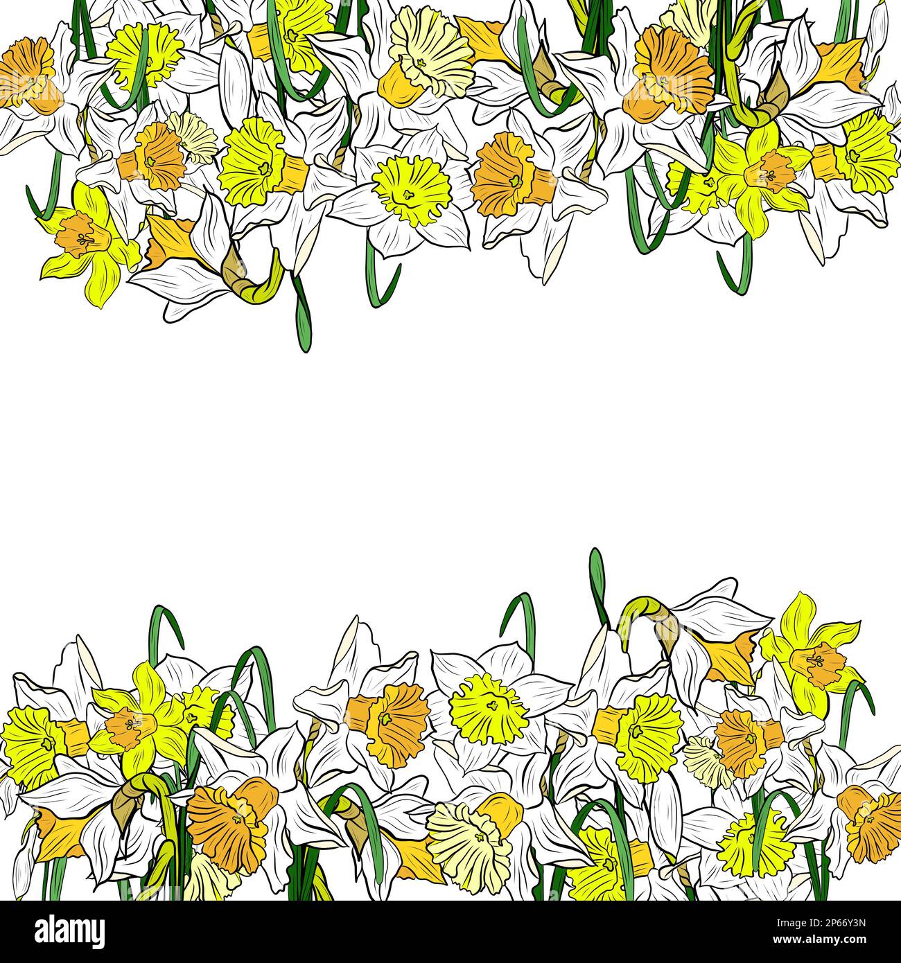 border, frame bouquets spring flowers Stock Photo - Alamy