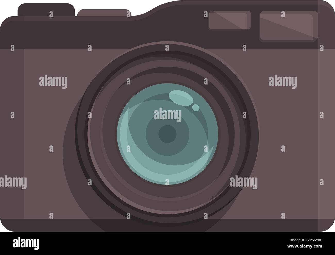 Brown image icon cartoon vector. Photo camera. Flash picture Stock ...