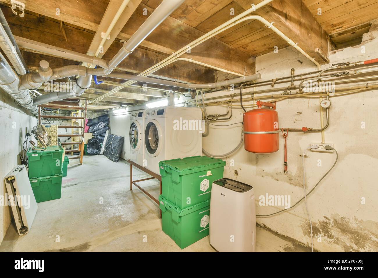 Amsterdam, Netherlands - 10 April, 2021: the inside of a building with ...