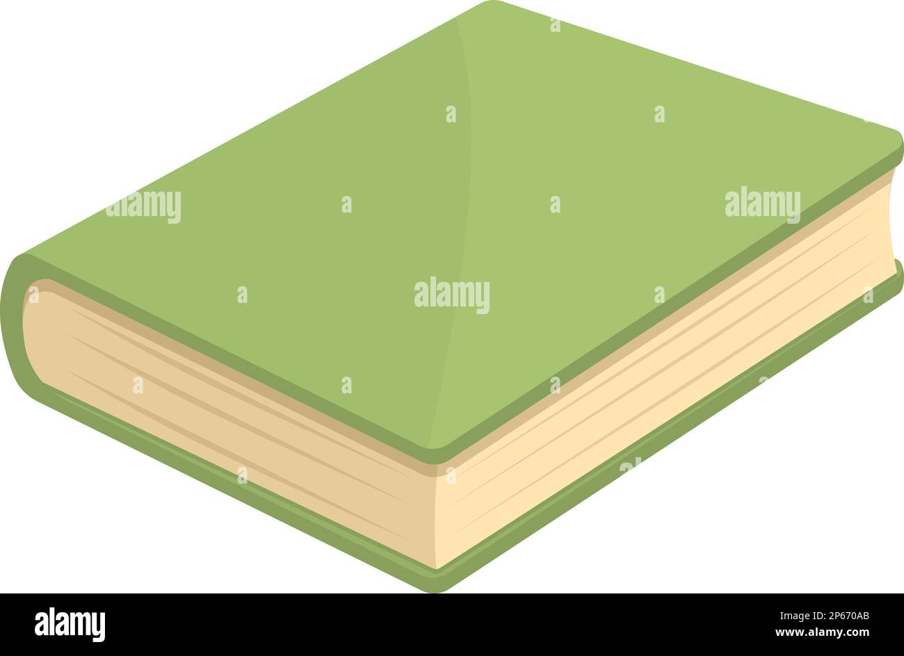 Green book icon cartoon vector. Open study. Learning magazine Stock ...