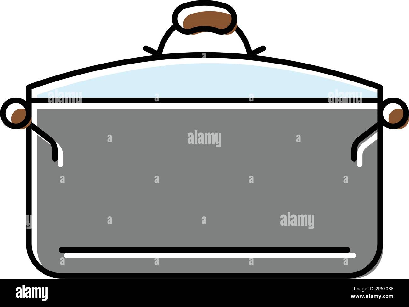 food pot cooking color icon vector illustration Stock Vector Image ...