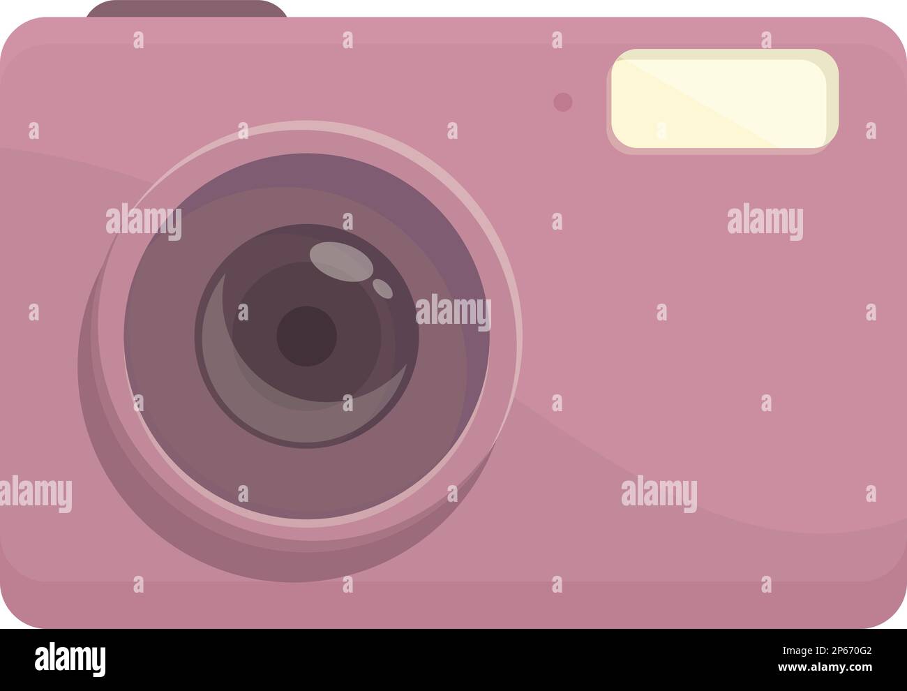 Pink image icon cartoon vector. Photo camera. Flash picture Stock ...