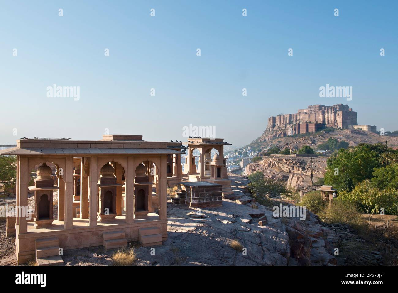 India, Rajasthan, Jodhpur, Jaswant Thada temple Stock Photo - Alamy