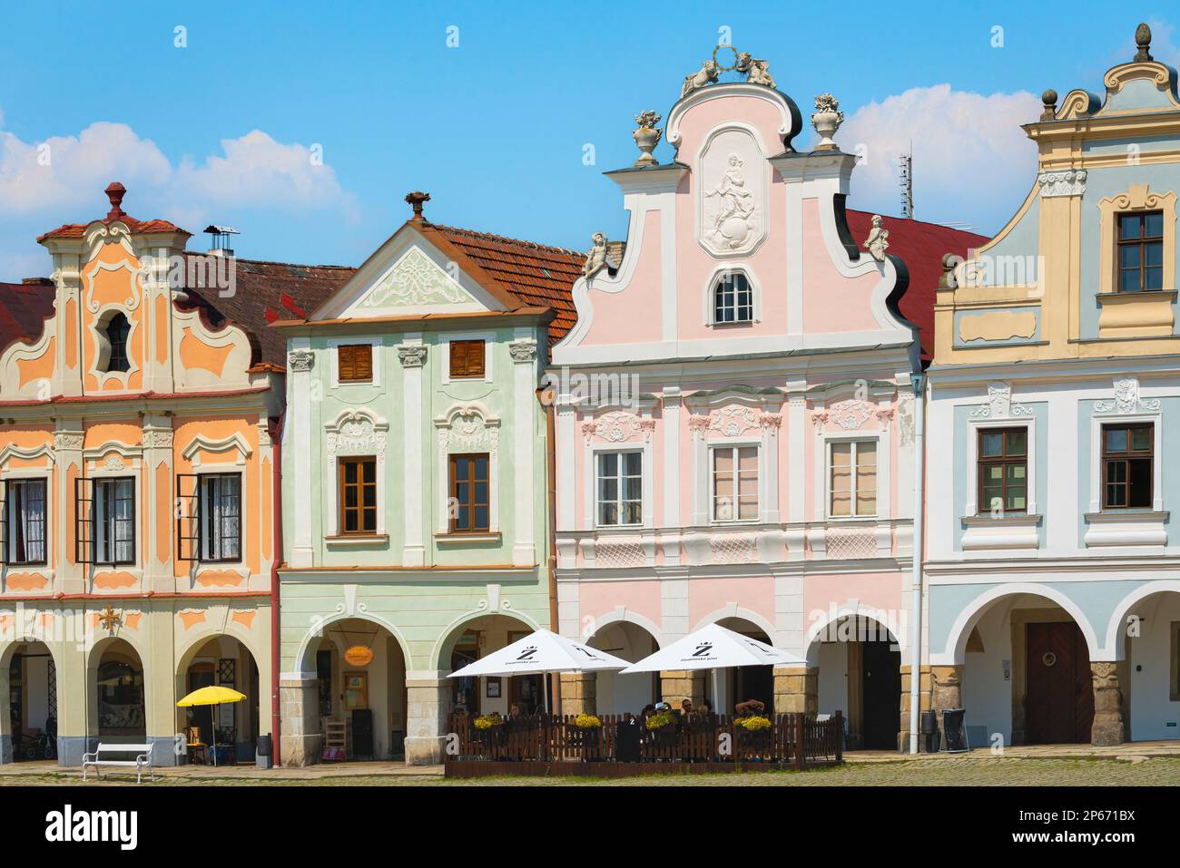 Iconic houses with arcades and high gables at Zacharias of Hradec ...