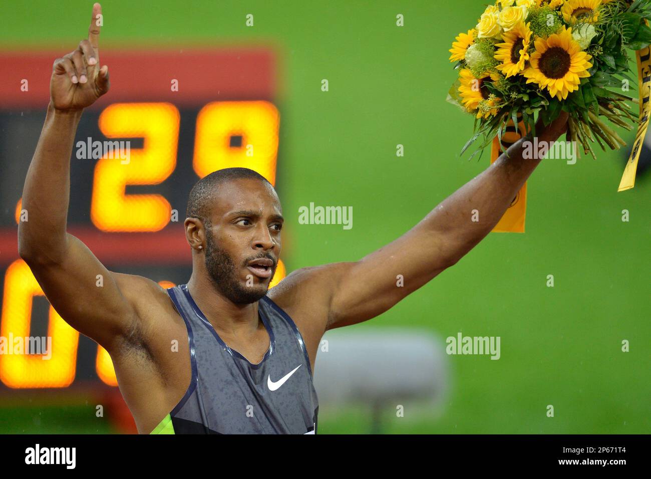United States Angelo Taylor celebrates after winning the men’s 400m ...