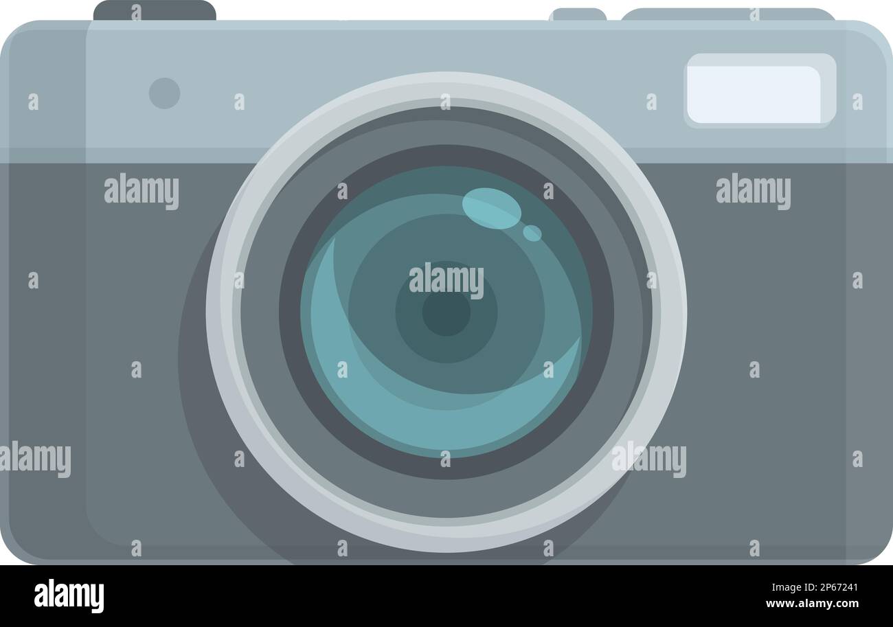 Digital camera icon cartoon vector. Flash photo. Shutter picture Stock ...