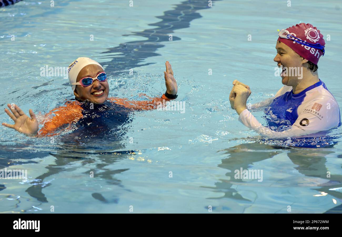 Filipino domestic helper Golda Mae Pay-ong and co-founder of Splash ...