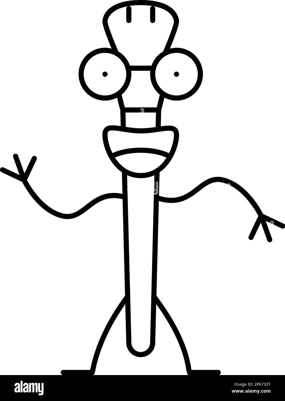 Notebook stationery character line Stock Vector Images - Alamy