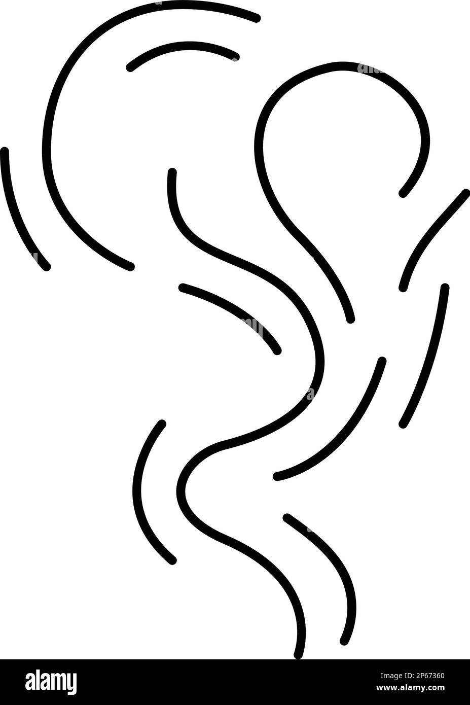 fume smell line icon vector illustration Stock Vector Image & Art - Alamy