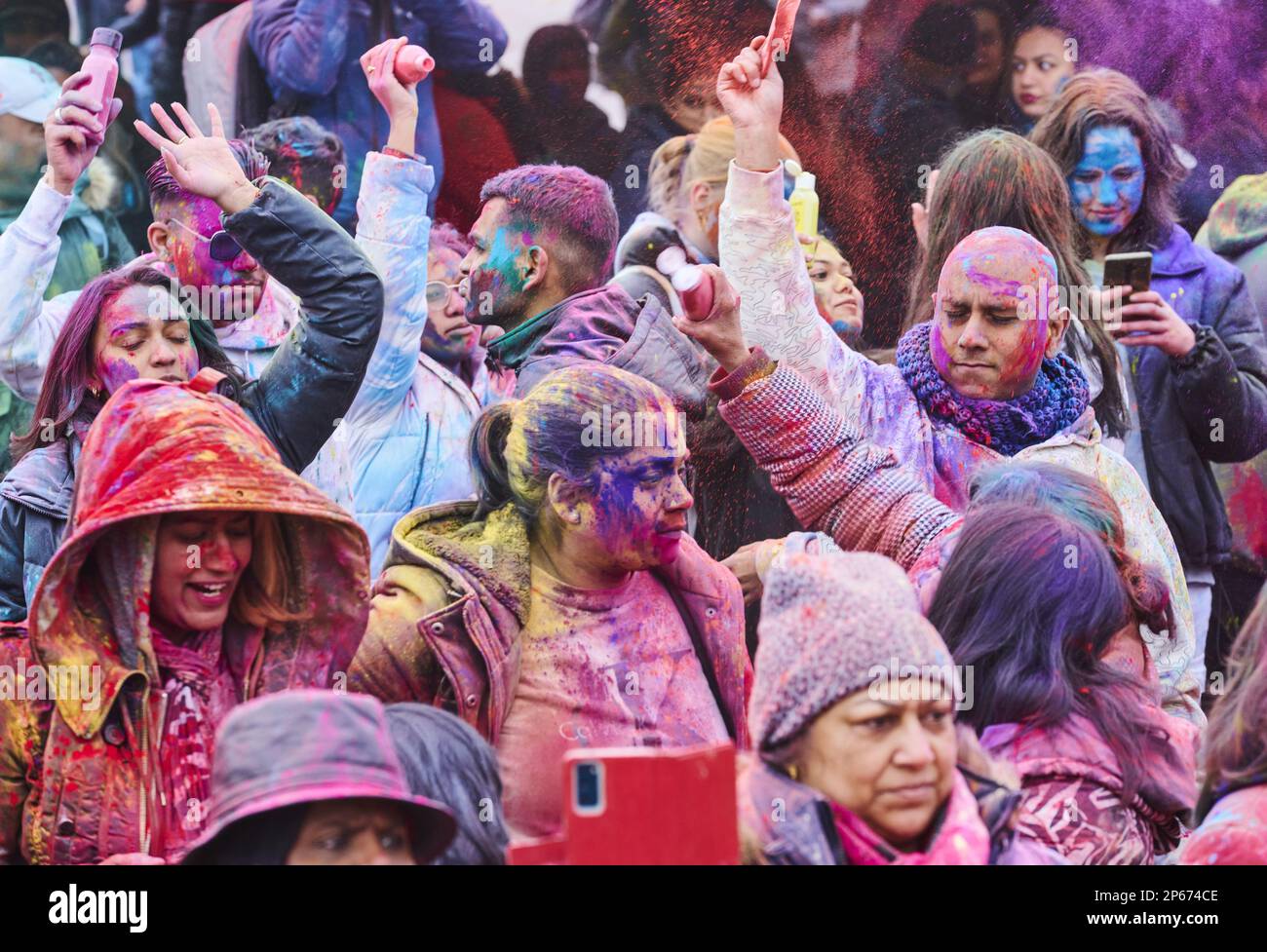 THE HAGUE - Celebration of Holi-Phagwa in the Transvaal district of The ...