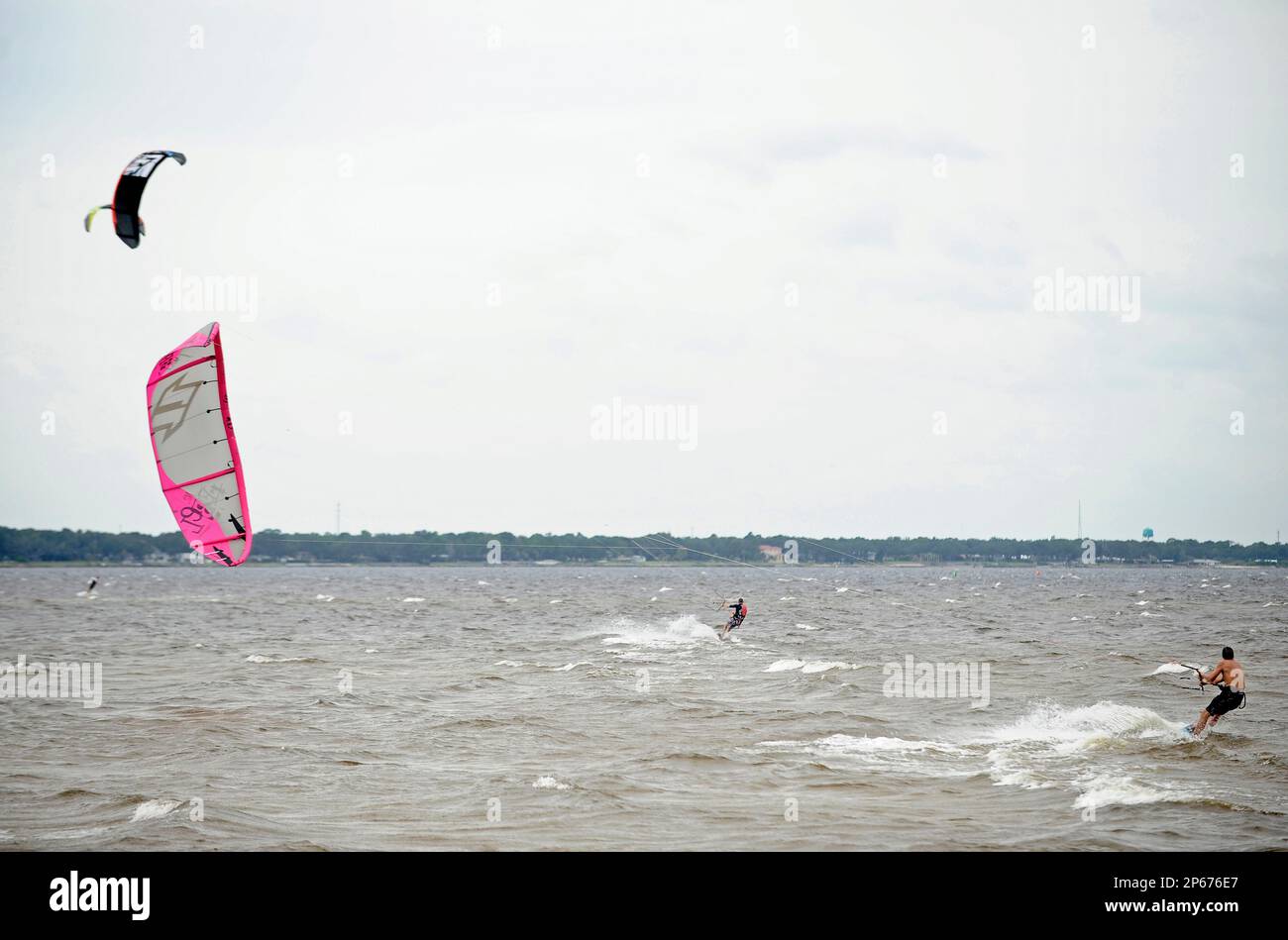 Local kite boarders take advantage of strong winds from Tropical Storm ...