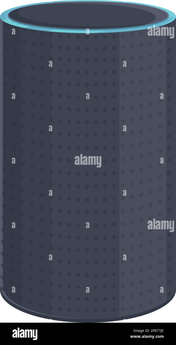 Command device icon cartoon vector. Smart speaker. Voice assistant ...