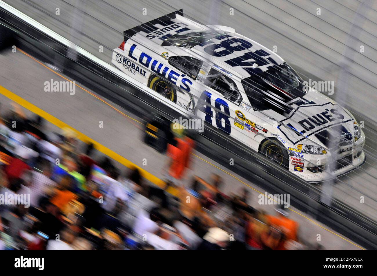 Jimmie Johnson (48) during the NASCAR Sprint Cup Series auto race at ...