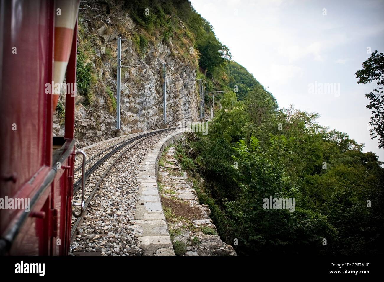 Switzerland, Canton Ticino, Monte Generoso Railway, steam train Stock ...