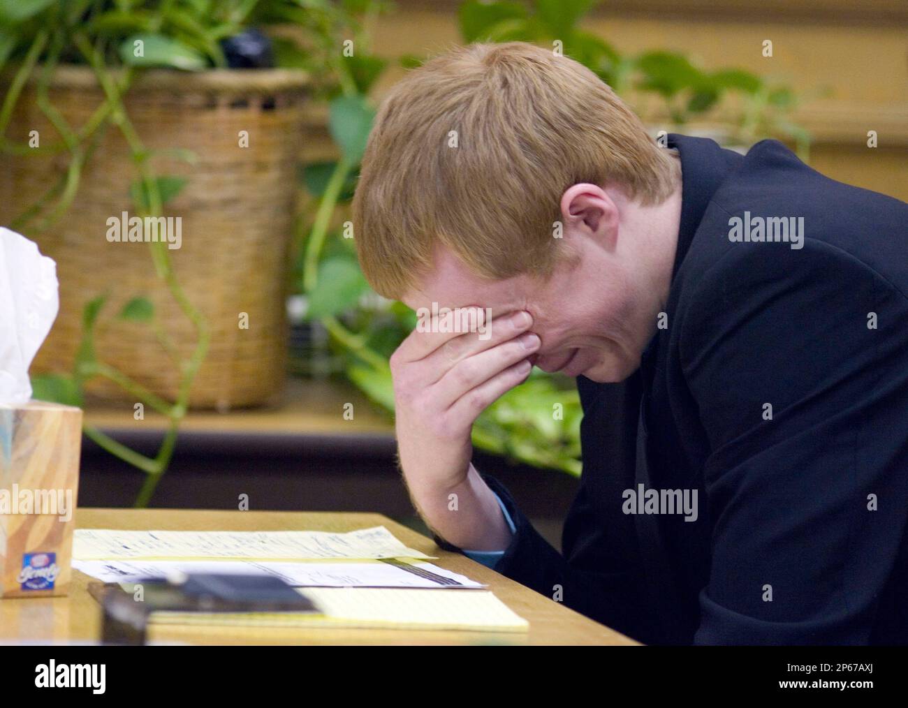 Kody Cree Patten reacts as his mother Donna Patten testifies on his ...