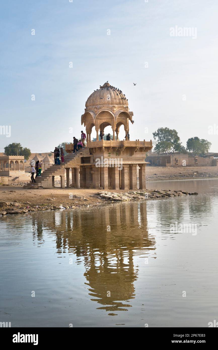 India, Rajasthan, Jaisalmer, Gadisar tank Stock Photo - Alamy