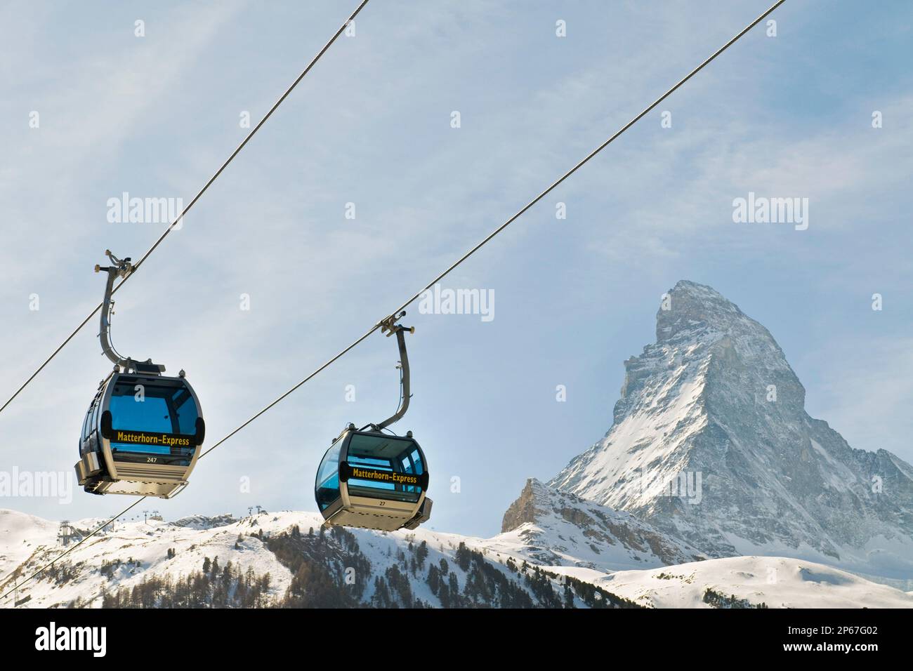 Cableway, Zermatt, Switzerland Stock Photo - Alamy
