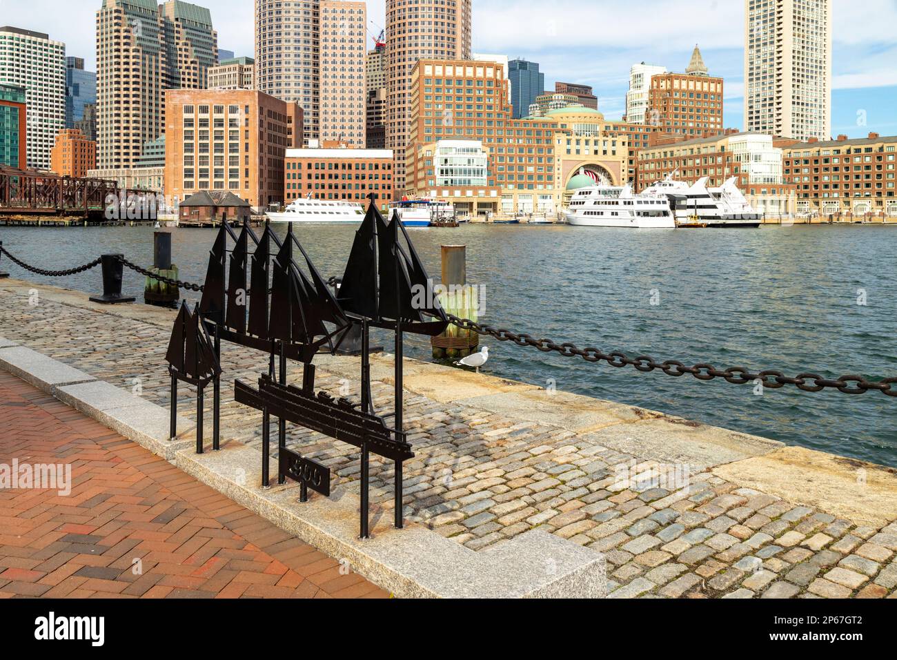 Boston Waterfront, Fan Pier detail, Boston, Massachusetts, New England ...