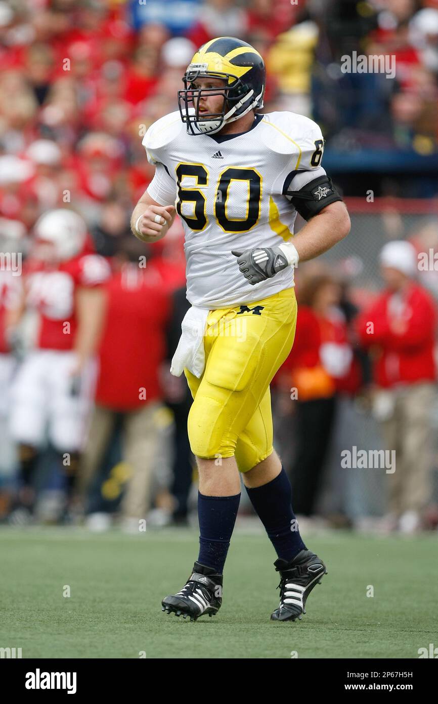 MADISON, WI - NOVEMBER 14: Center David Moosman #60 of the Michigan ...